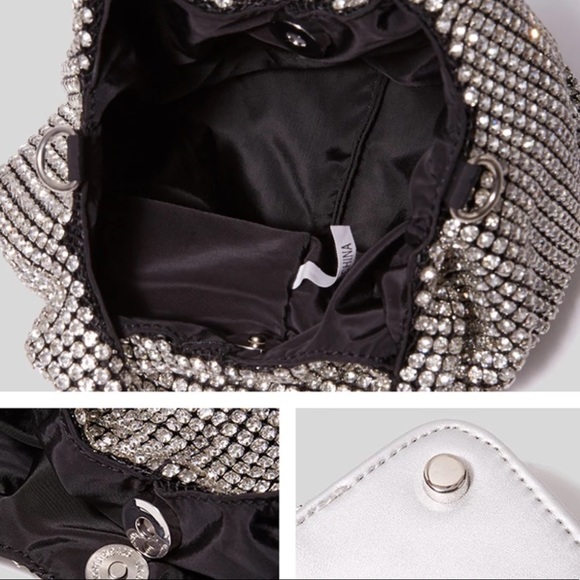 Mbougee online | Bags | Sale Sasha Silver Bling Bag | Poshmark